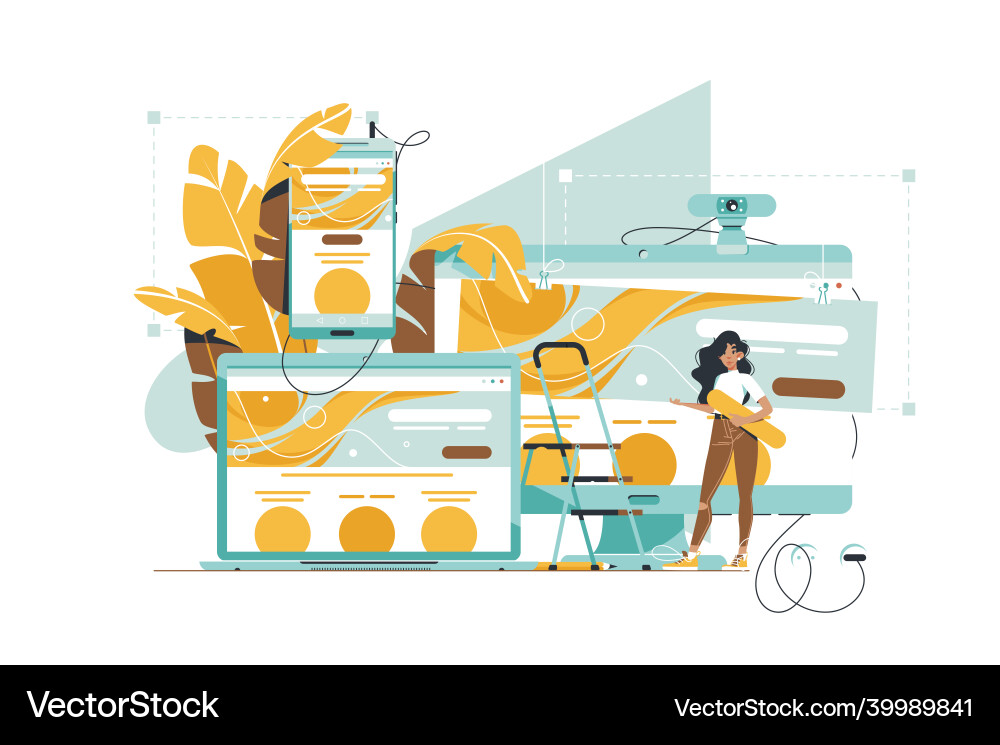 Adaptation design for devices Royalty Free Vector Image