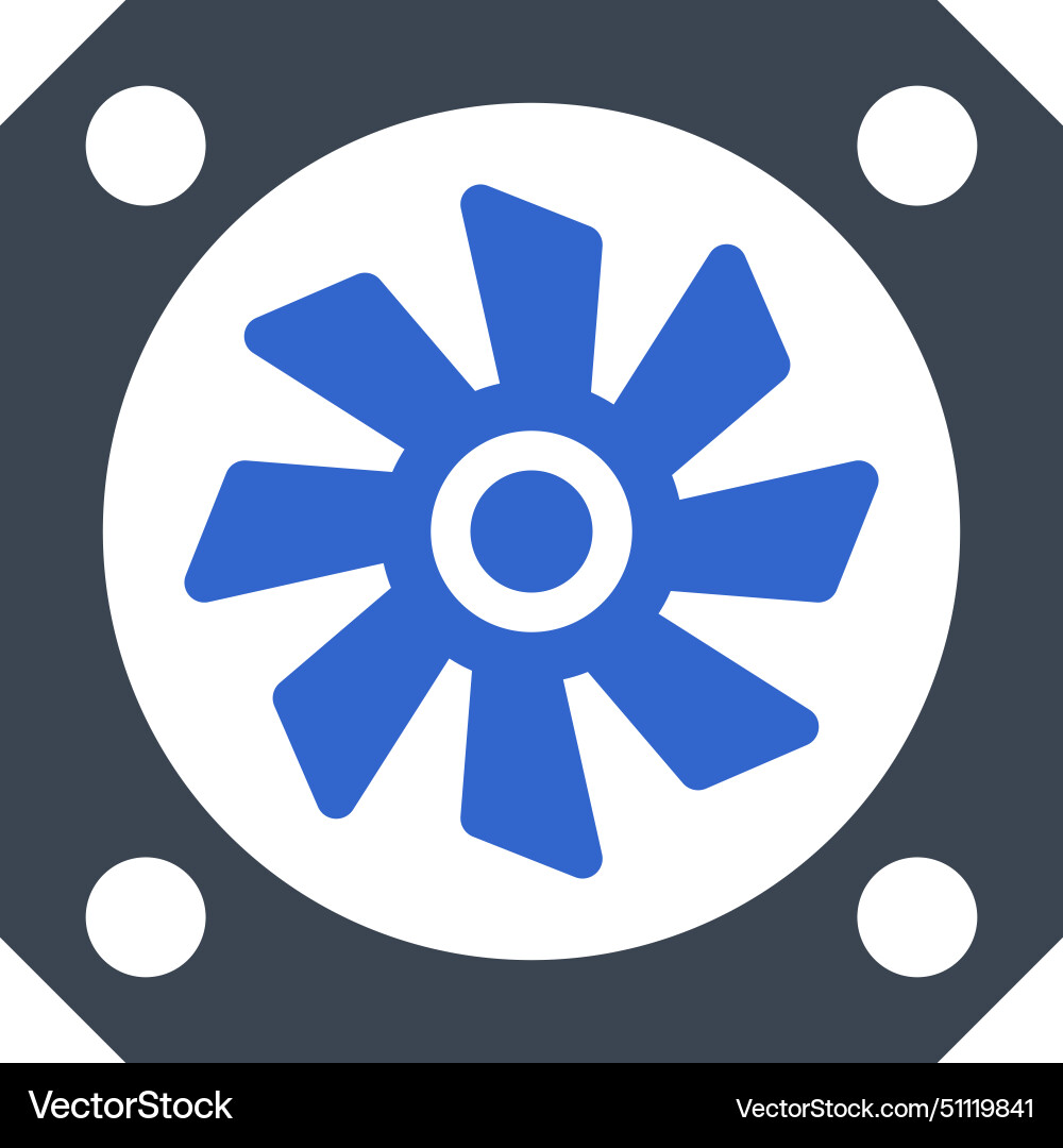 Cooler fan icon Royalty Free Vector Image - VectorStock