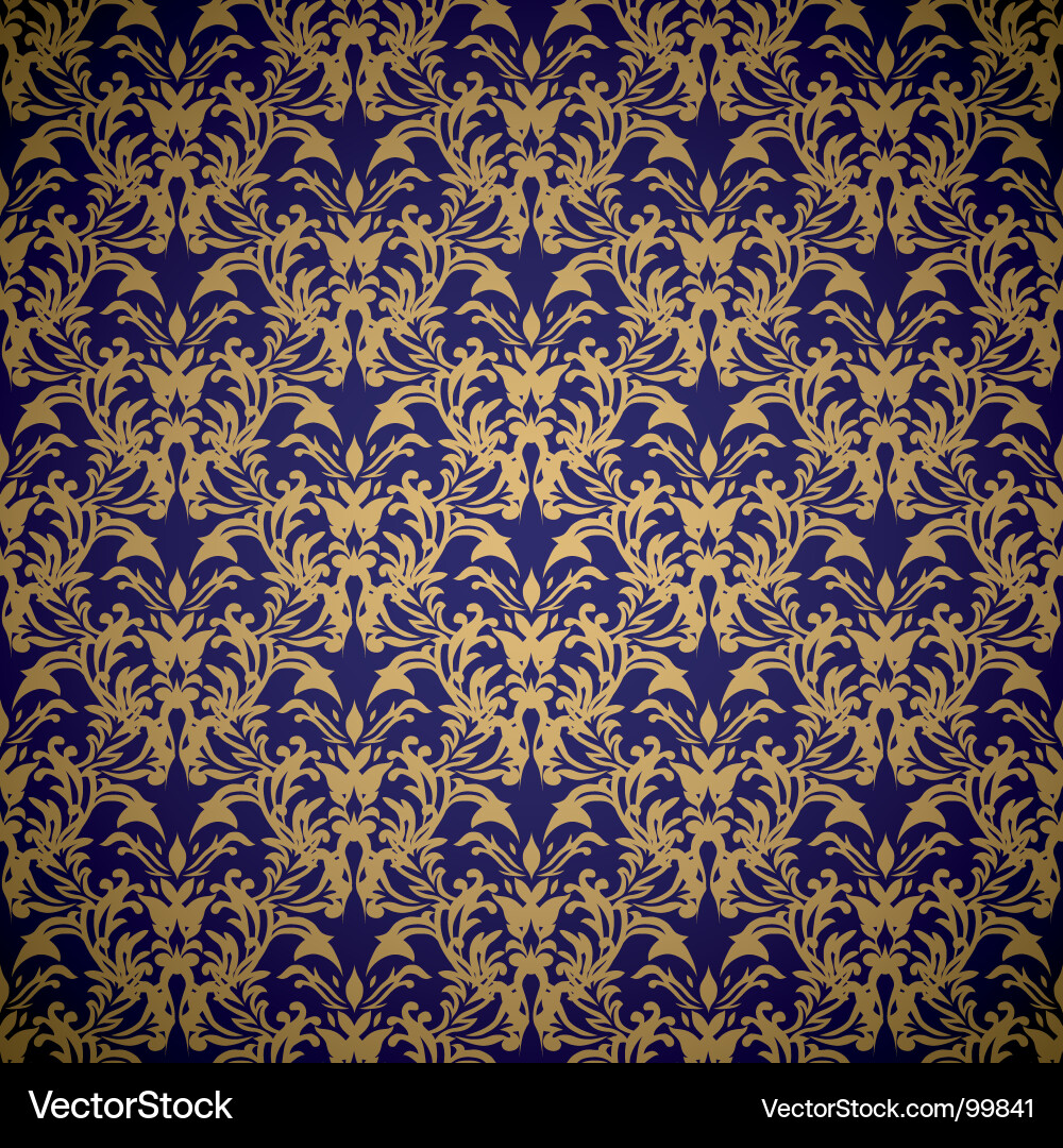 Floral royal wallpaper Royalty Free Vector Image