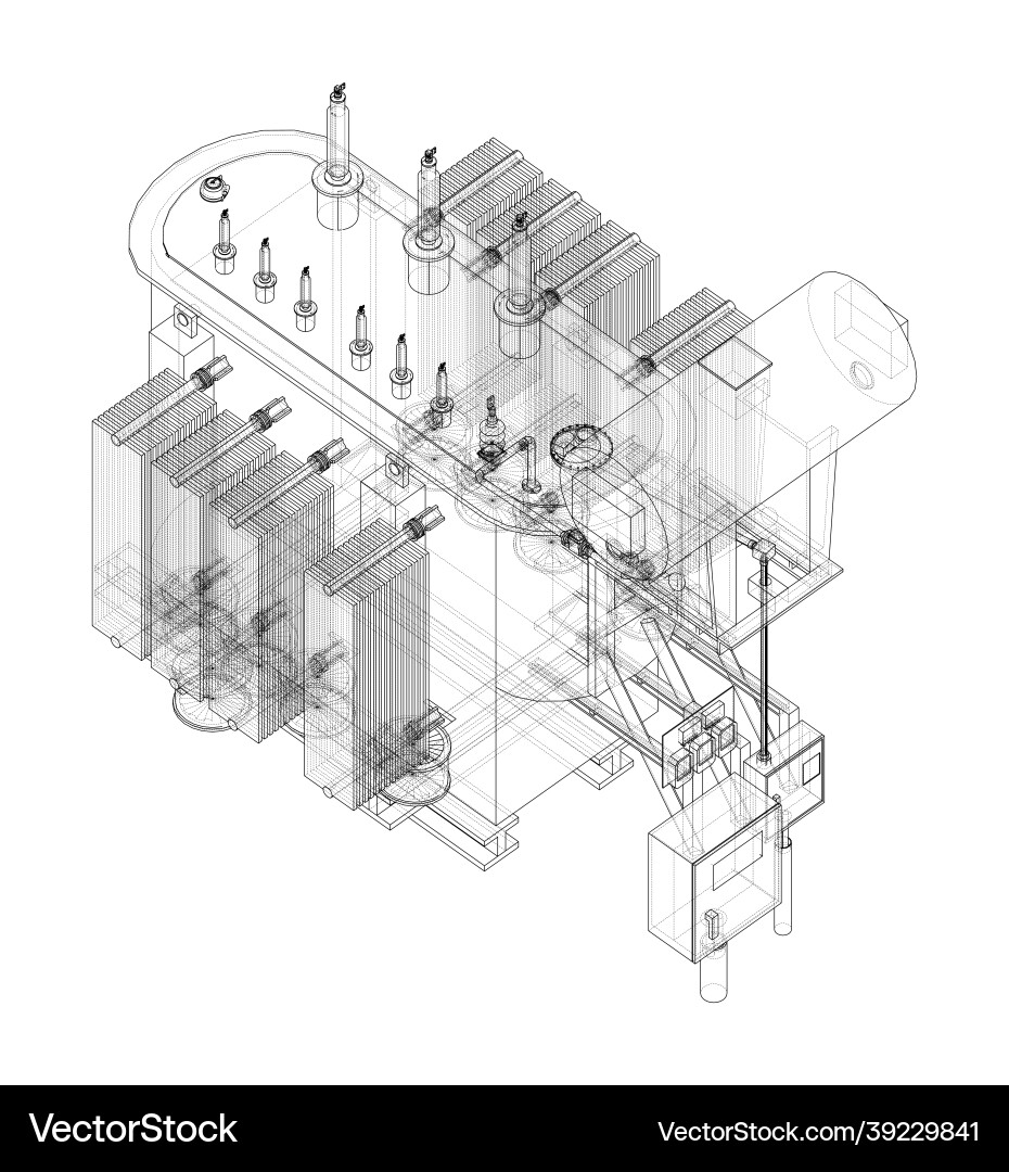 High-voltage transformer Royalty Free Vector Image