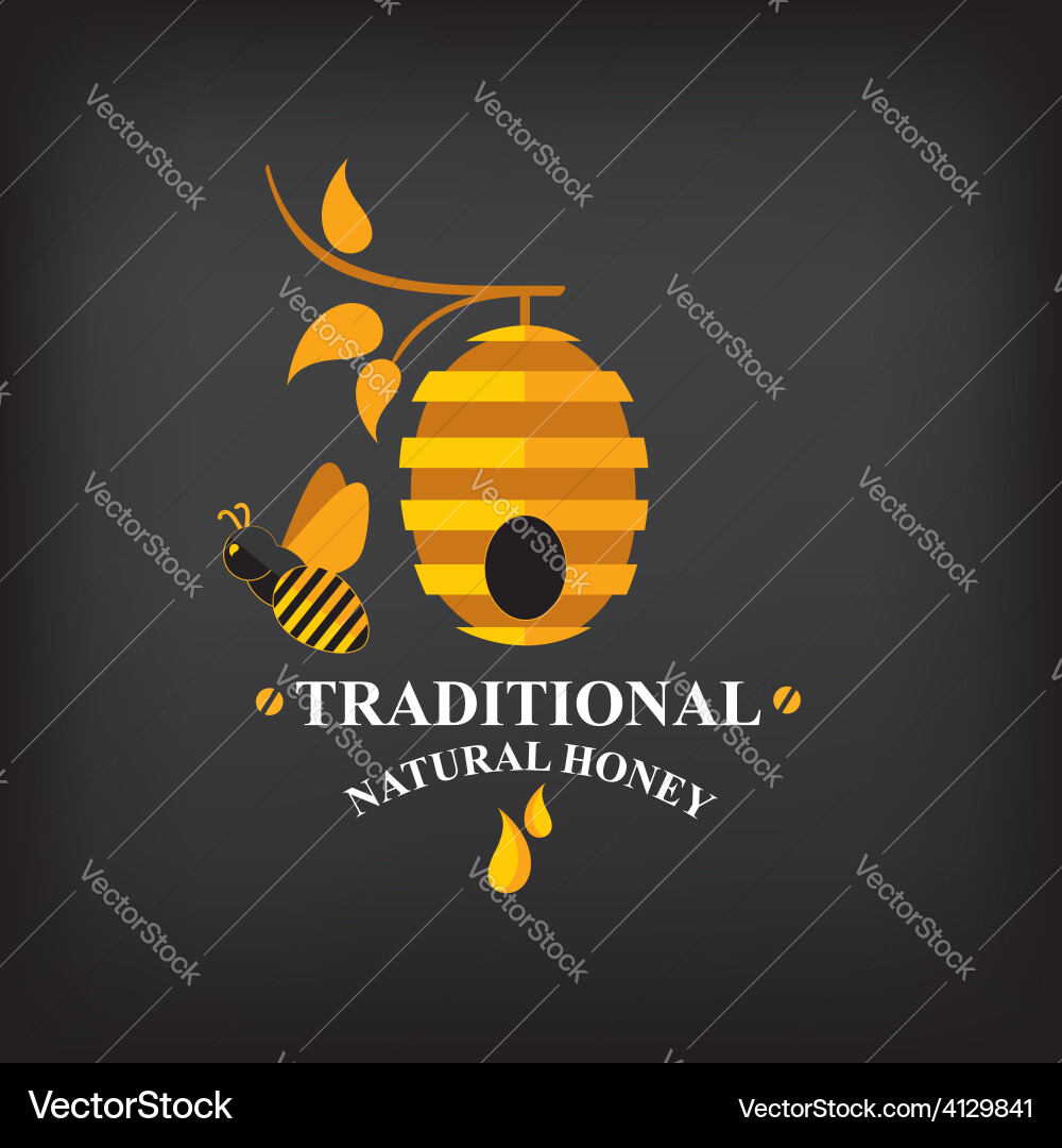 Honeycomb Logo Royalty Free Vector Image - VectorStock