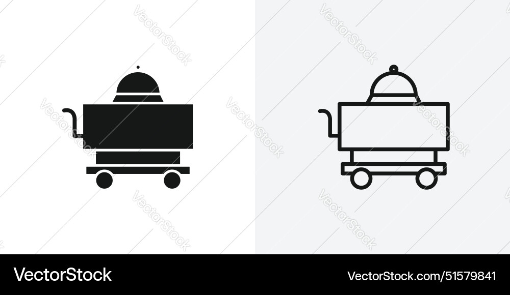 Room service icon set Royalty Free Vector Image