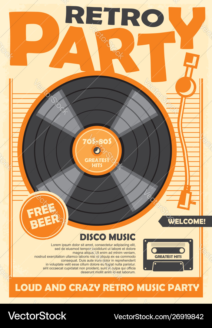 Retro Party Poster