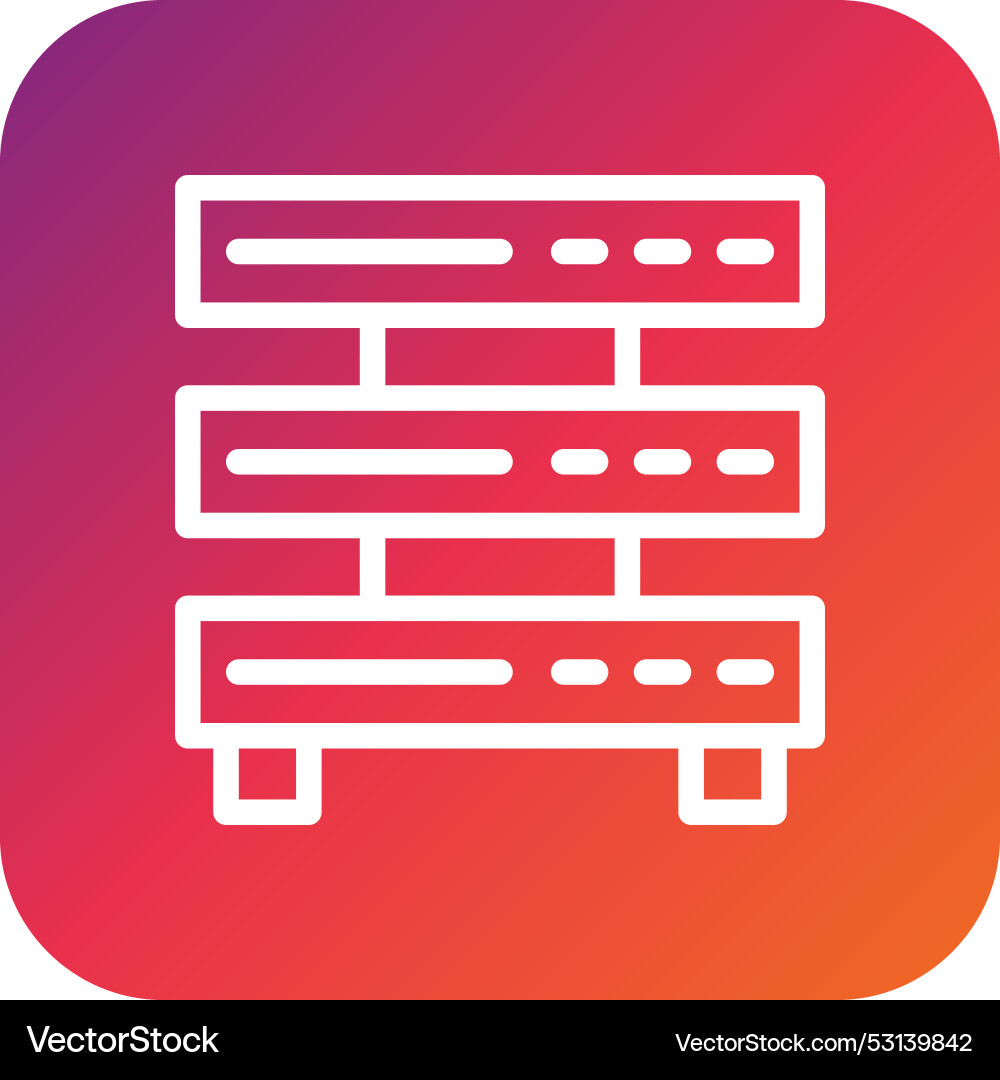 Server icon design Royalty Free Vector Image - VectorStock