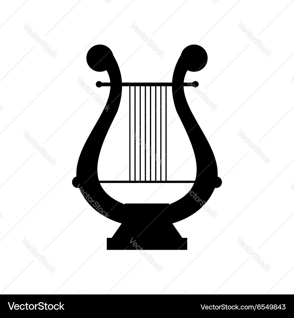 Ancient Lyre Icon Royalty Free Vector Image - VectorStock