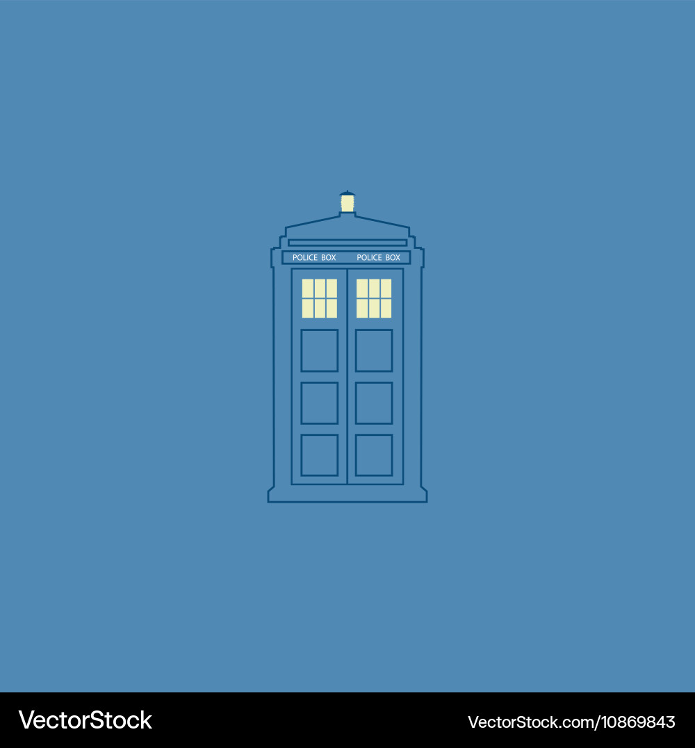 British police box Royalty Free Vector Image - VectorStock
