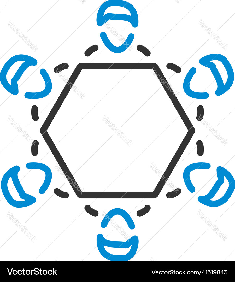 Conversation table icon Royalty Free Vector Image