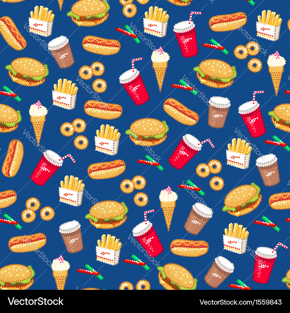 Fast food Royalty Free Vector Image - VectorStock