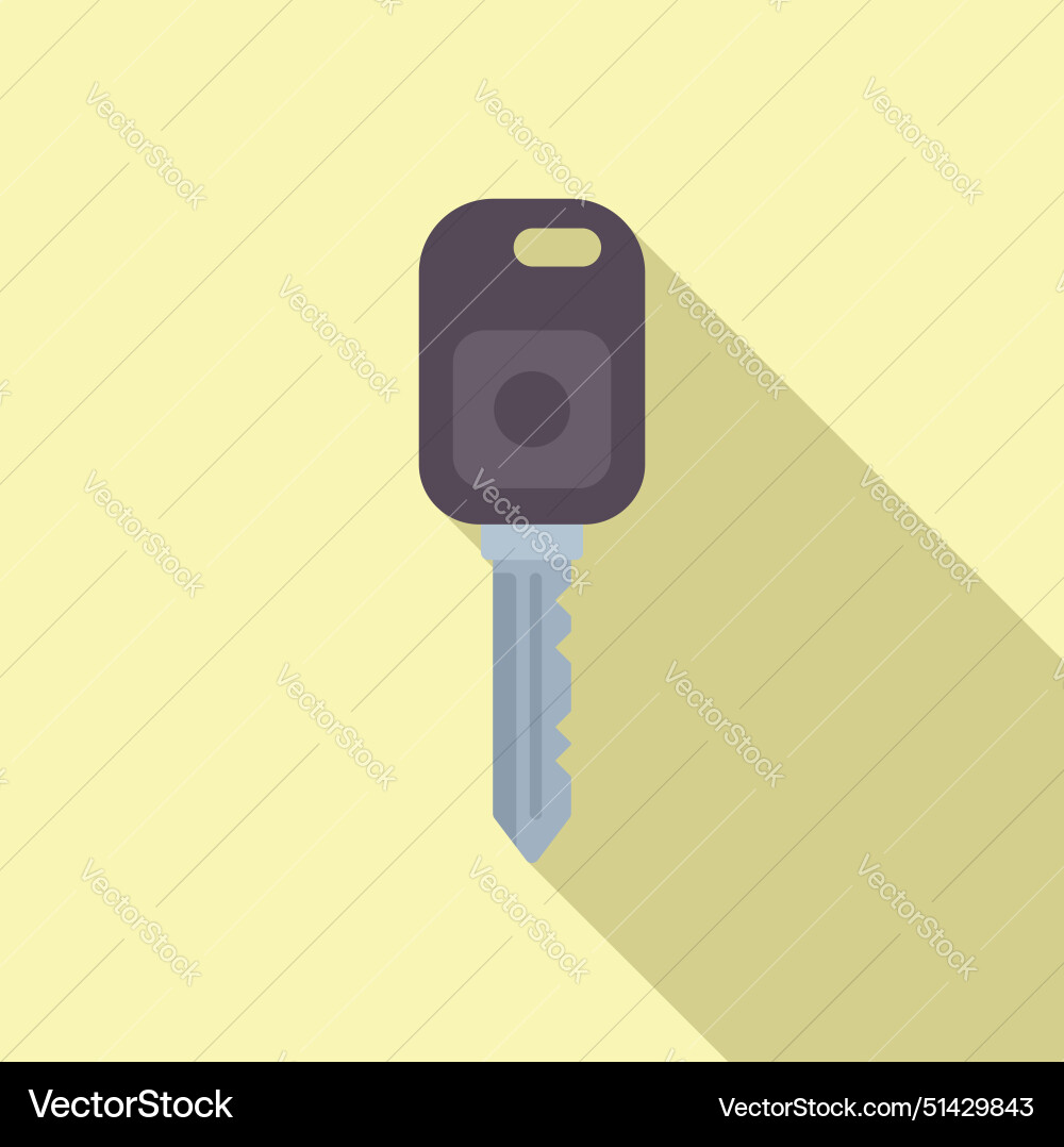 Flat design car key Royalty Free Vector Image - VectorStock