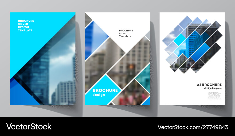 Layout a4 format modern cover Royalty Free Vector Image