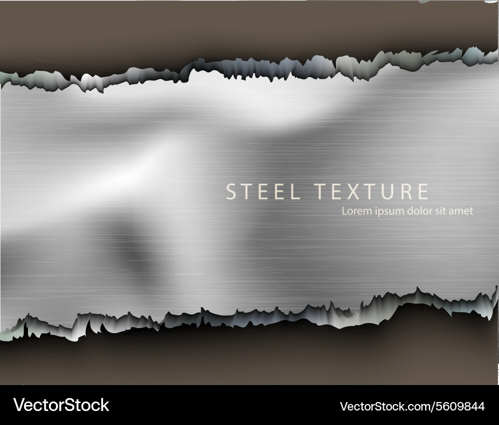 Metallic Background Text Template Royalty Free Vector Image