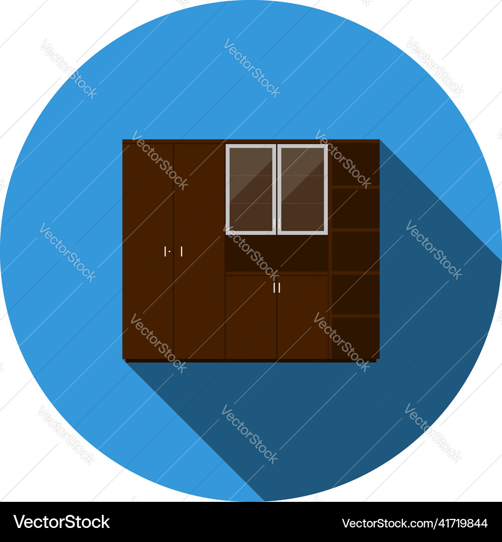 Office cabinet icon Royalty Free Vector Image - VectorStock