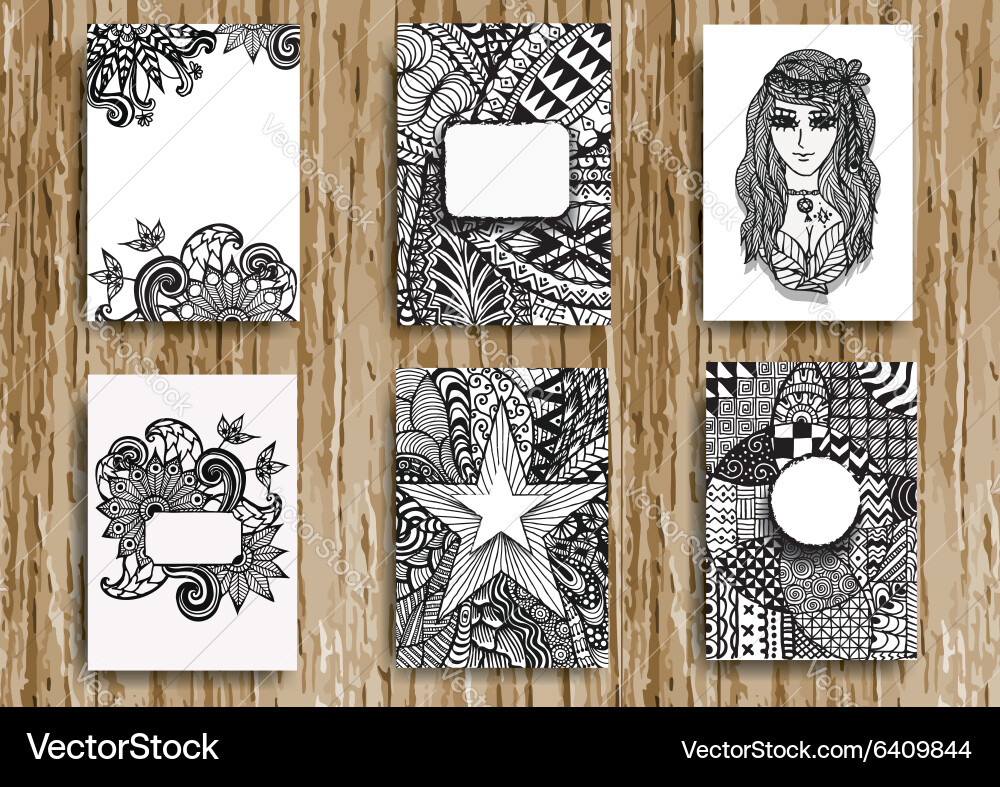 Tribal card design Royalty Free Vector Image - VectorStock