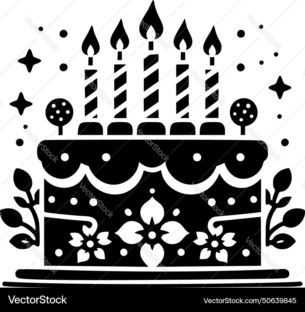Celebration cake icon Royalty Free Vector Image