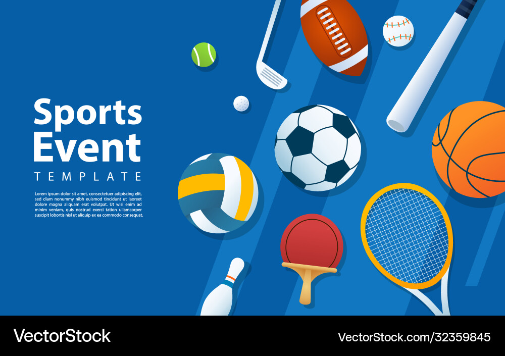 Creative modern background design based sport Vector Image