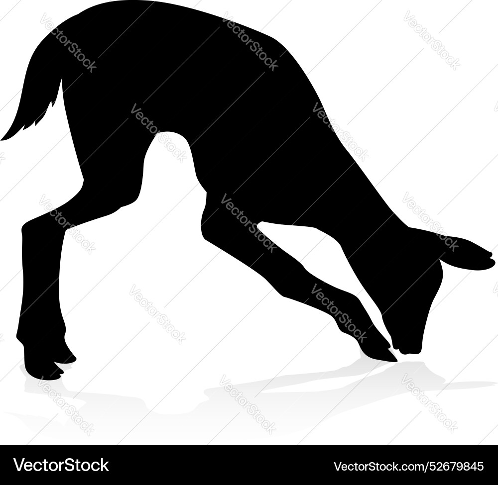 Deer animal silhouette Royalty Free Vector Image