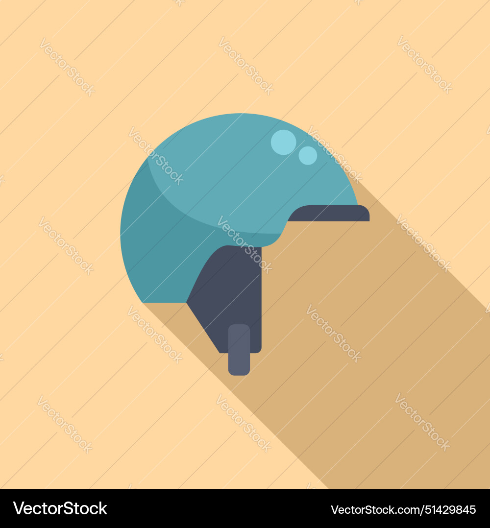 Flat design cycling helmet Royalty Free Vector Image