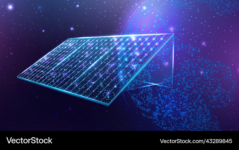 Solar battery panel renewable alternative Vector Image