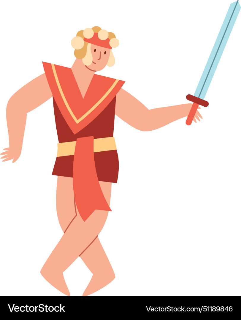 Gawai dayak indigenous man Royalty Free Vector Image