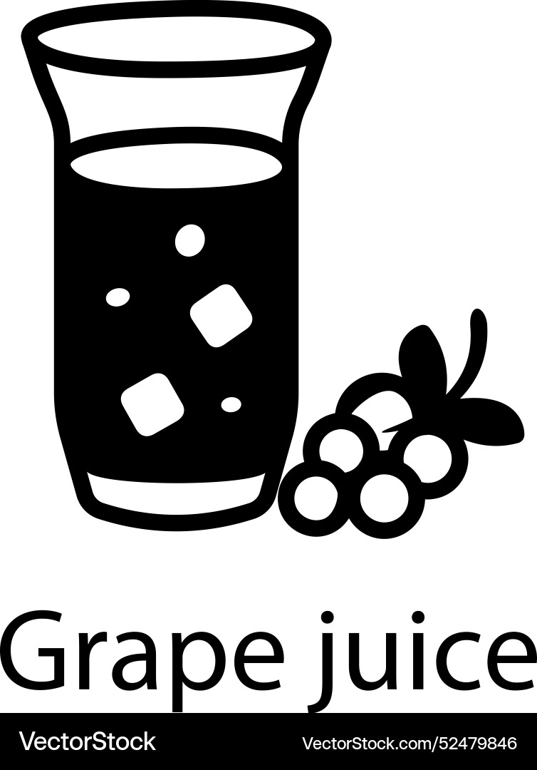 Grape juice Royalty Free Vector Image - VectorStock
