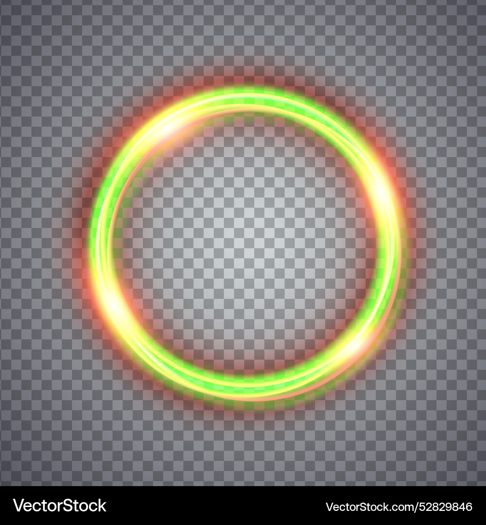 Magic light circle effect Royalty Free Vector Image