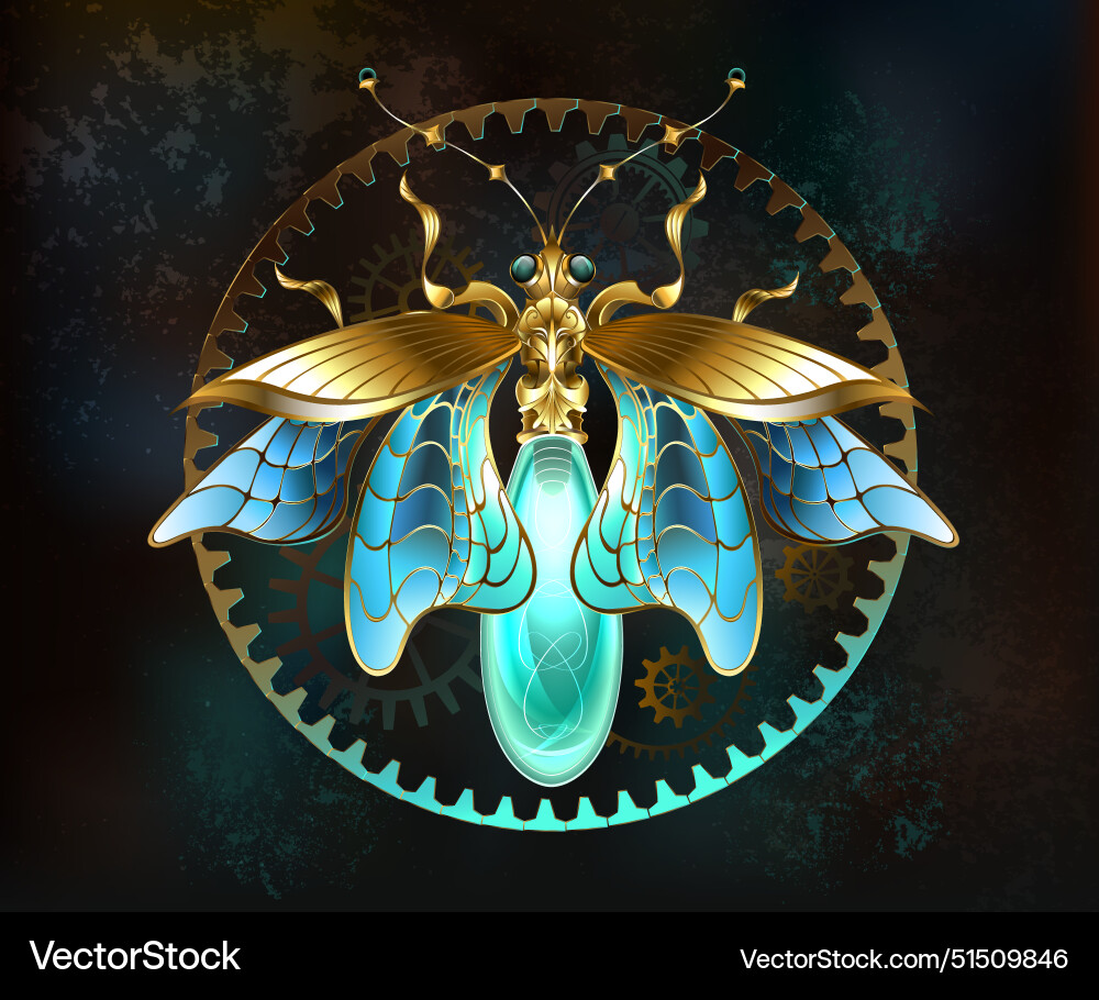 Mechanical firefly Royalty Free Vector Image - VectorStock