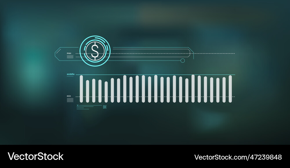 Abstract infographics about the stability Vector Image