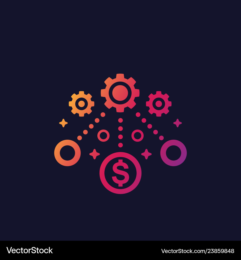 Financial operations financing icon Royalty Free Vector