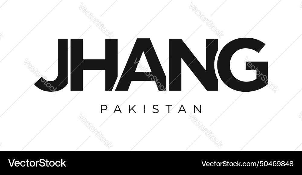 Jhang in the pakistan emblem design features Vector Image