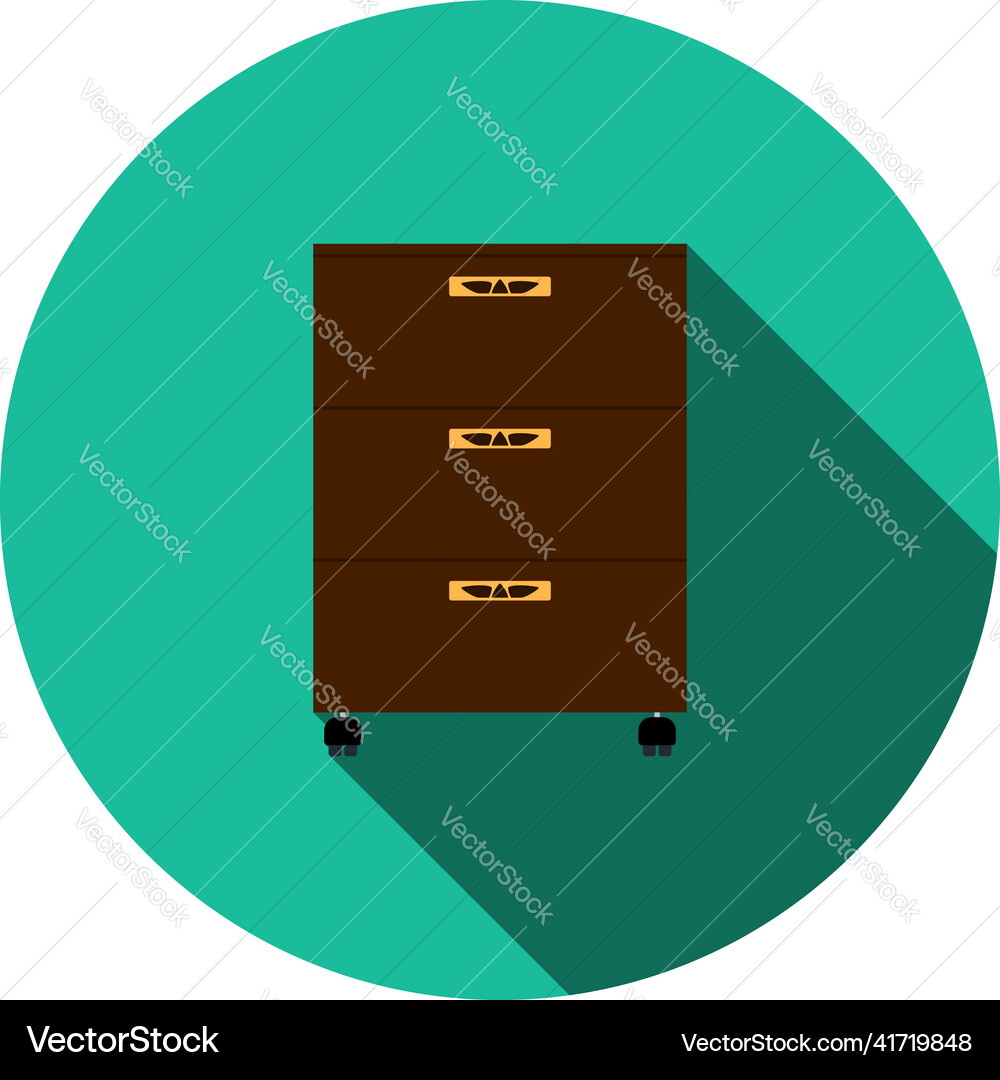 Office cabinet icon Royalty Free Vector Image - VectorStock