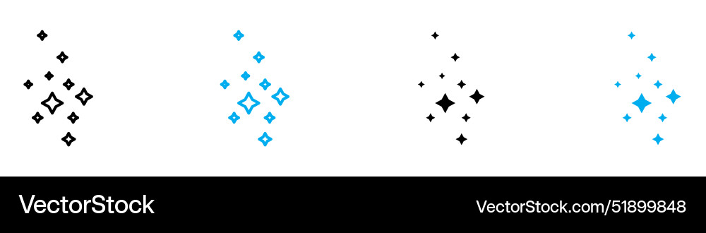 Shine icon for brightness cleanliness and visual Vector Image