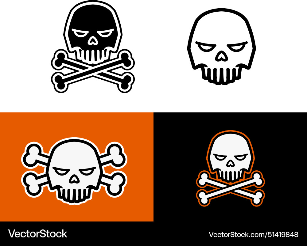 Skull drawing Royalty Free Vector Image - VectorStock