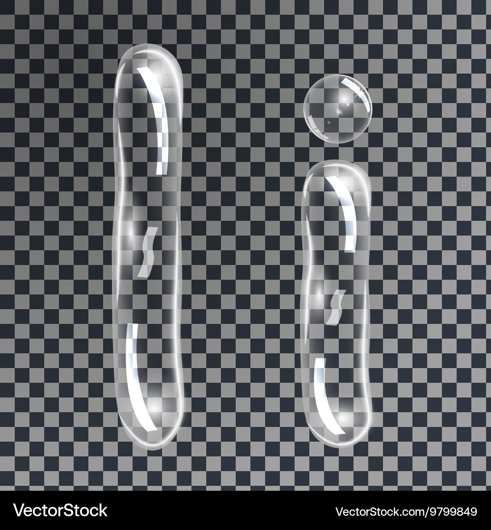 Bubbles letters i Royalty Free Vector Image - VectorStock