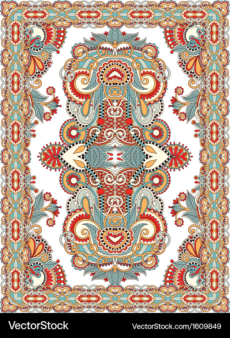 Carpet design Royalty Free Vector Image - VectorStock