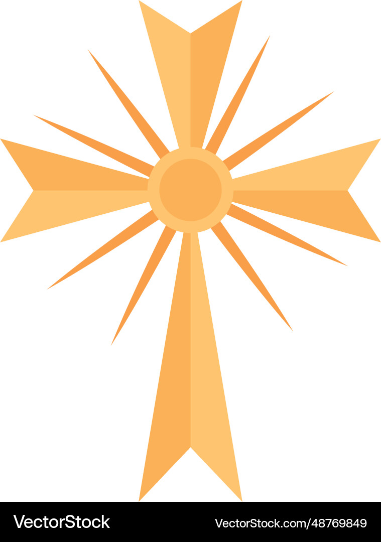 Catholic cross Royalty Free Vector Image - VectorStock