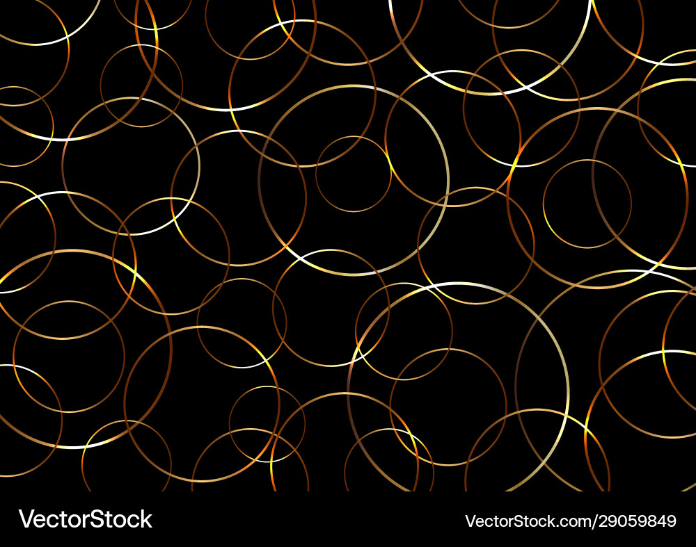Golden Circle Pattern Royalty Free Vector Image