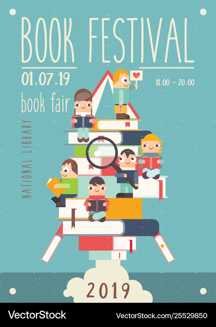 Bookstore poster Royalty Free Vector Image - VectorStock