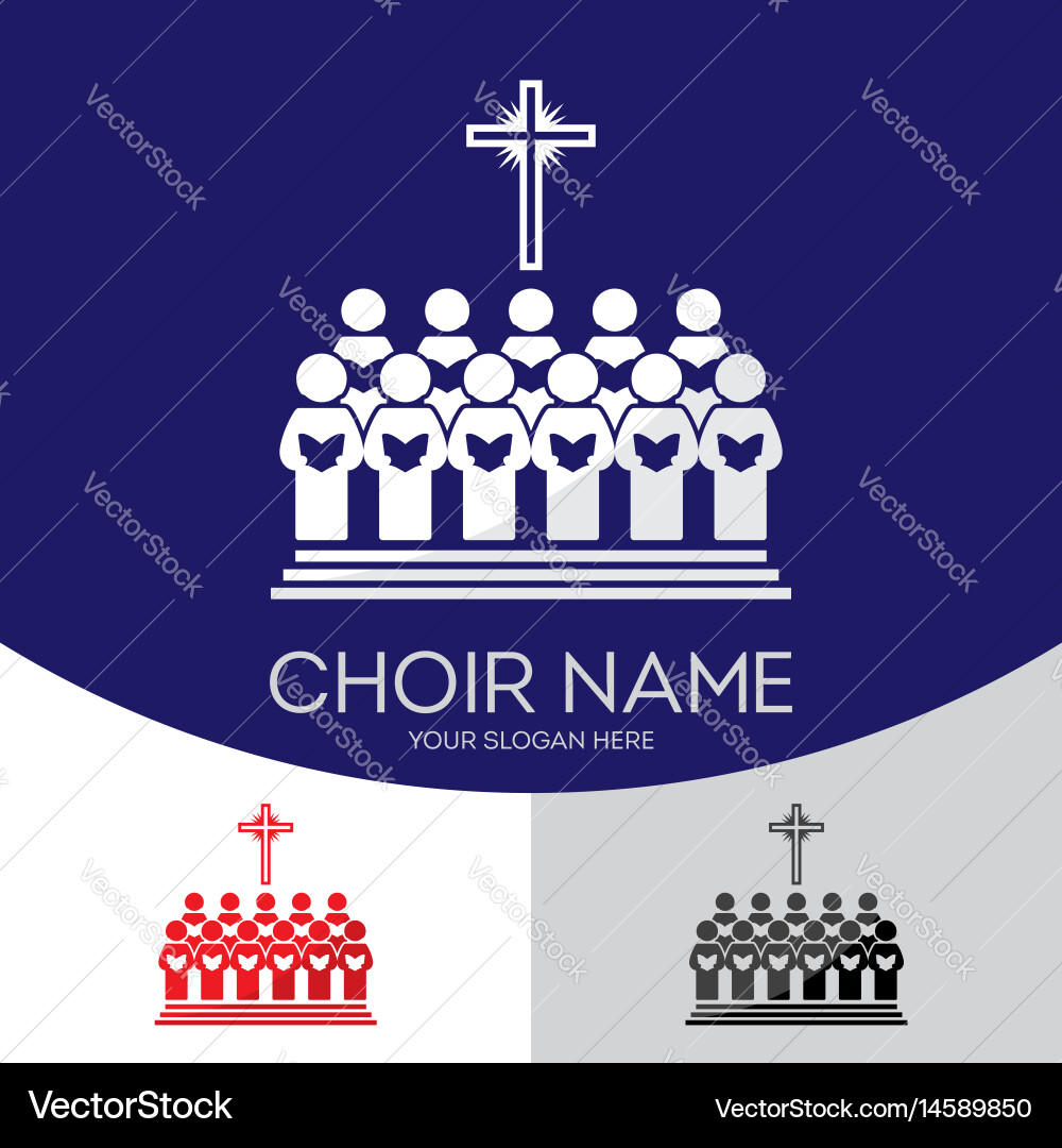 Choir christian church Royalty Free Vector Image