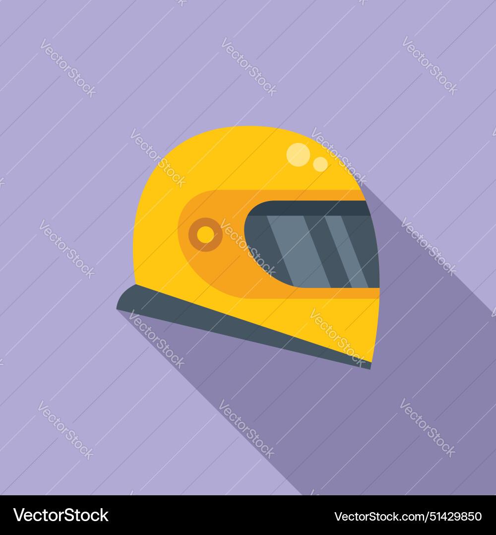 Flat design of a bright yellow Royalty Free Vector Image