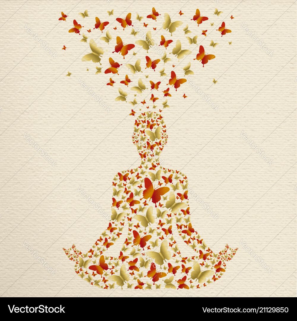 Lotus Yoga Relaxation Royalty Free Vector Image
