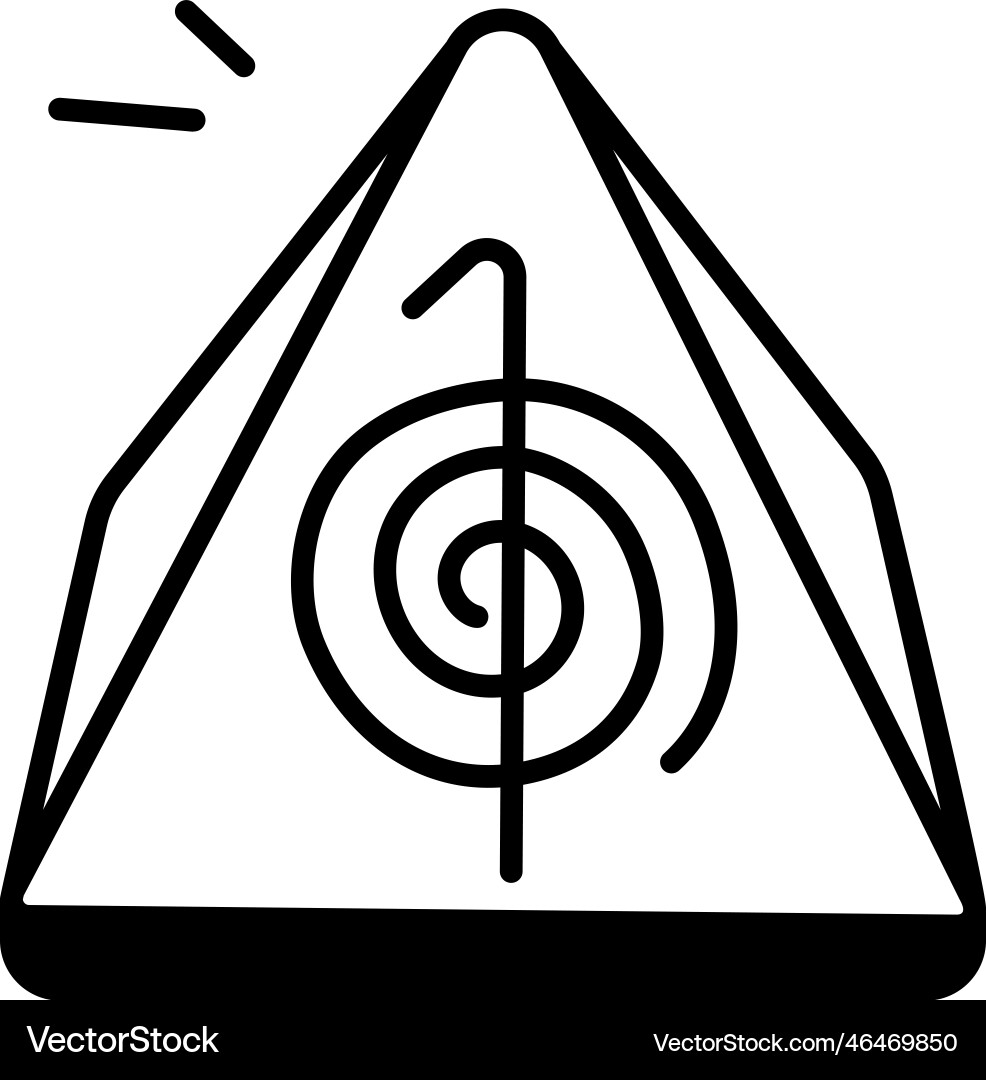 Reiki pyramid Royalty Free Vector Image - VectorStock