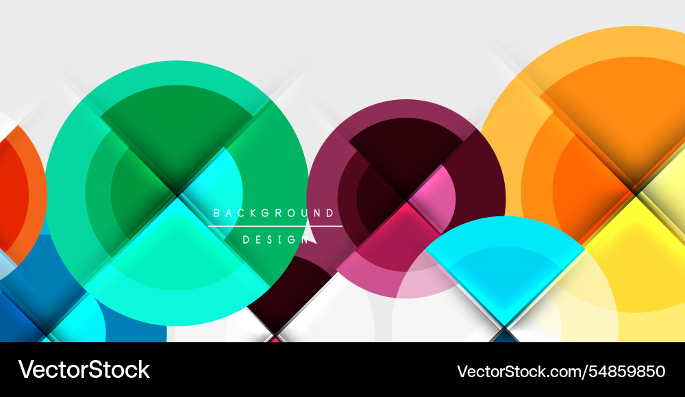 Techno circles and semi circles Royalty Free Vector Image