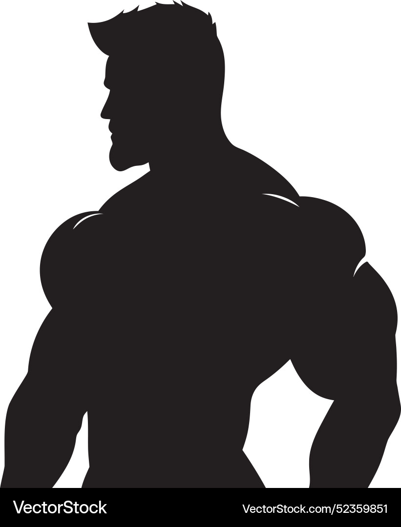 Bodybuilding and animal flow strength Royalty Free Vector