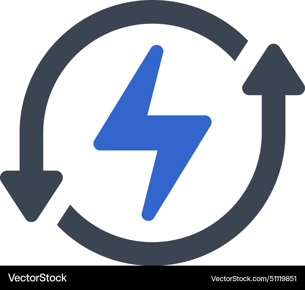 Energy efficiency icon Royalty Free Vector Image