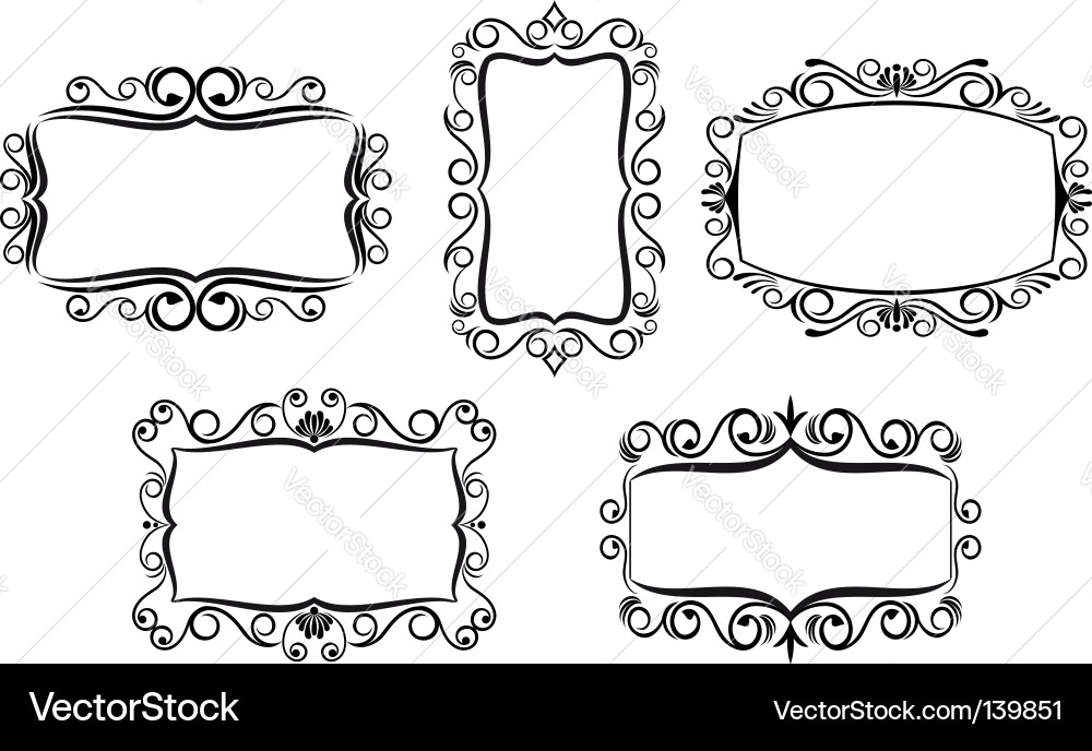 Vintage frame for design Royalty Free Vector Image