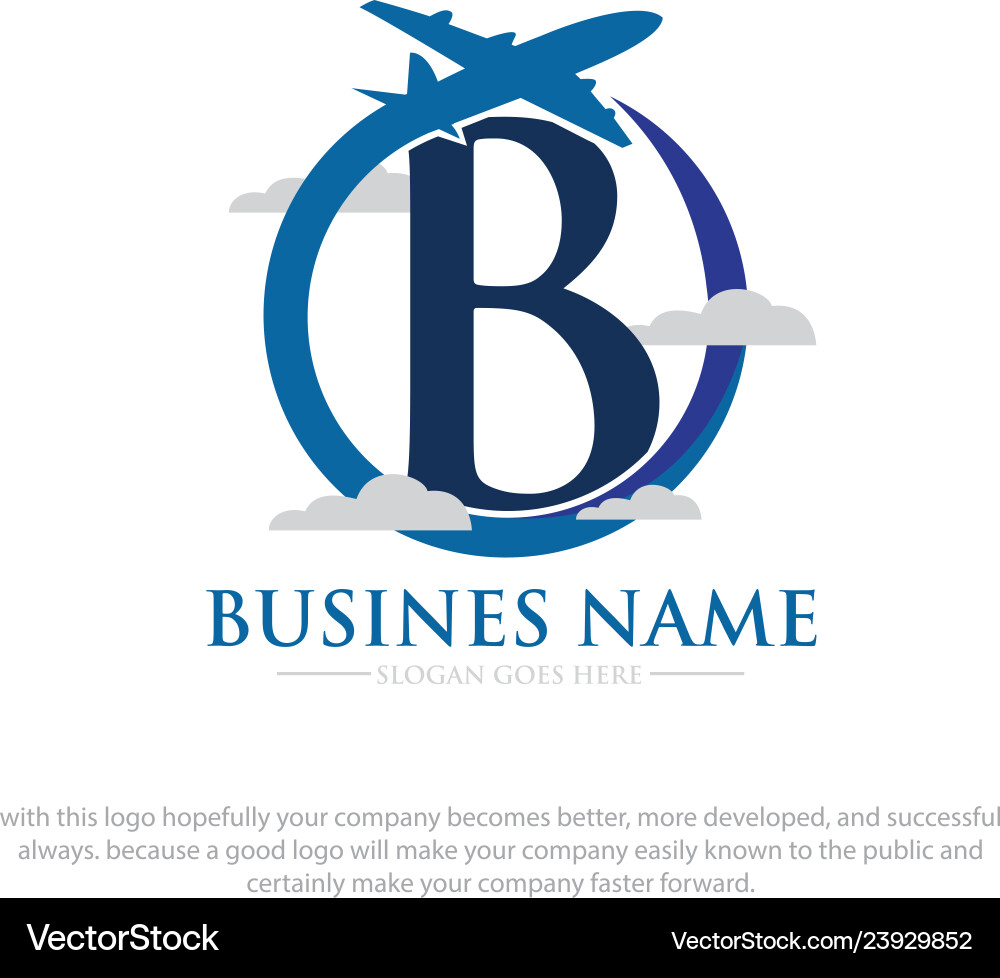 Business travel logo designs Royalty Free Vector Image