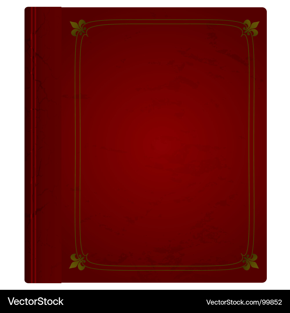 Leather book Royalty Free Vector Image - VectorStock