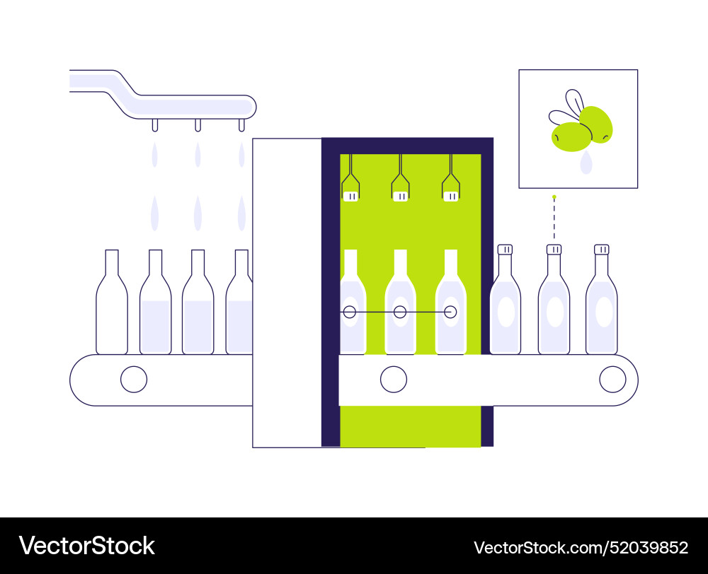 Olive oil packaging abstract concept Royalty Free Vector