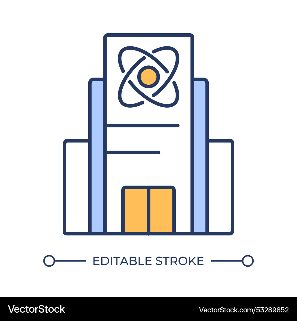 Research and development facility rgb color icon Vector Image