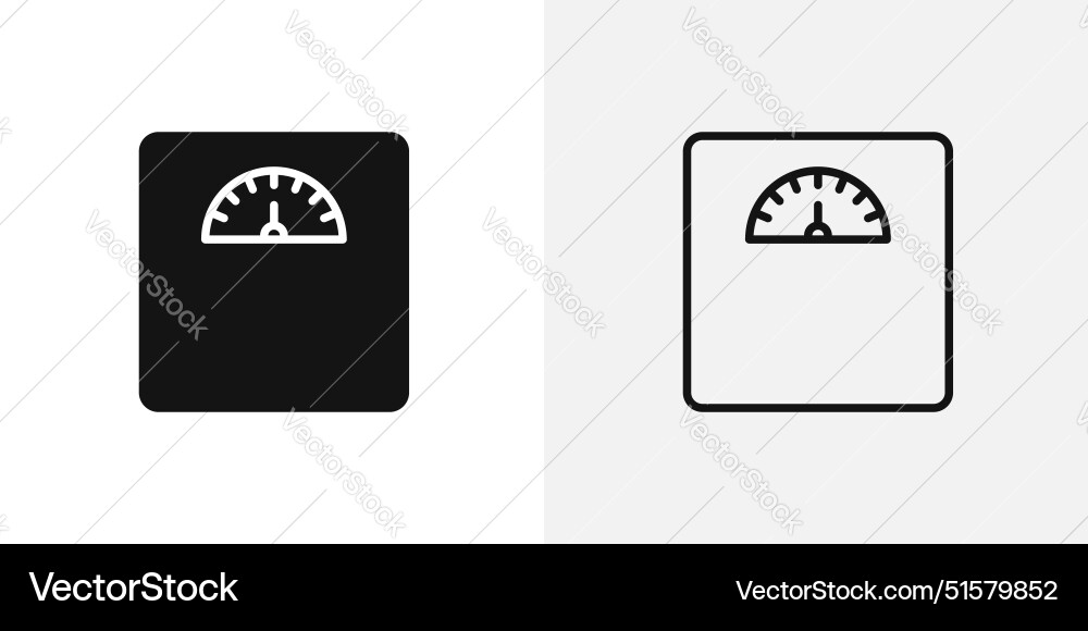 Scale icon set Royalty Free Vector Image - VectorStock